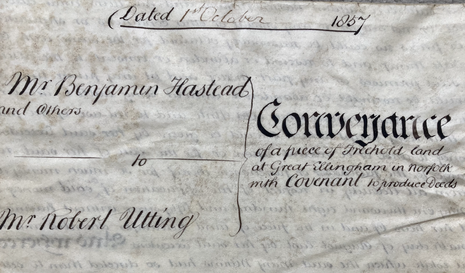 House built on Robert Utting’s Land in Long Street | Great Ellingham