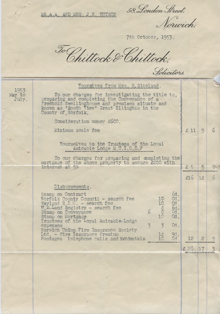 Alan & Joyce Hutson live most of their married life in Great Ellingham ...